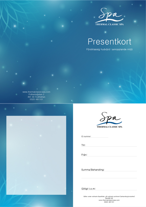 Köp Presentkort på skönhetsbehandlingar, fotvård och massage | Thermal ...